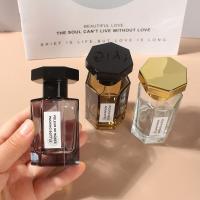 China Refillable 50ml Empty Perfume Spray Bottle Small Sample Dispenser for sale