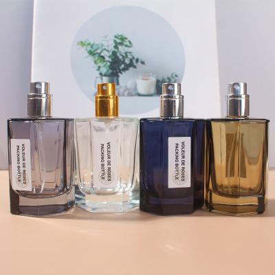 China Refillable 50ml Empty Perfume Spray Bottle Small Sample Dispenser for sale