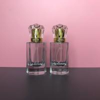 China Cosmetic 50ml Perfume Spray Bottle Delicate Crown Cap Recyclable Filling for sale