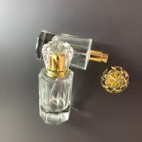 China Cosmetic 50ml Perfume Spray Bottle Delicate Crown Cap Recyclable Filling for sale