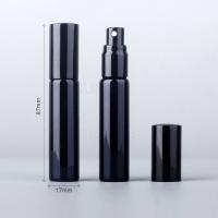 China 10ml UV Coated Perfume Spray Bottle Bright Gold Silver Black Portable for sale