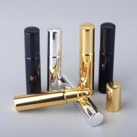 China 10ml UV Coated Perfume Spray Bottle Bright Gold Silver Black Portable for sale