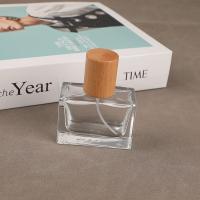 China Portable 30ml Perfume Sub Bottle Glass Spray Walnut Beech Cover for sale