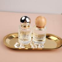 China Portable Perfume Spray Bottled 30ml 50ML Glass Empty Walnut for sale