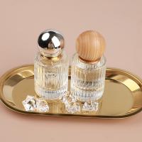 China Portable Perfume Spray Bottled 30ml 50ML Glass Empty Walnut for sale
