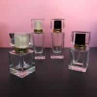 China 30ML Perfume Subpackage Bottle 50ML Spray Acrylic Cap Square Glass for sale
