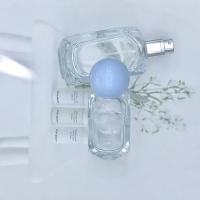 China 30ml 50ml Perfume Spray Bottle Glass Baby Blue Empty Refillable 500pcs for sale