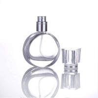 China Oval Shape Perfume Spray Bottle Sprayer Refill Transparent Glass 25ml for sale