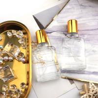 China 500 Pcs Glass Split Bottle 30ml Screw Shaped Square Perfume Sample for sale