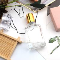 China 500 Pcs Glass Split Bottle 30ml Screw Shaped Square Perfume Sample for sale