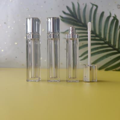 China Square Empty Lip Gloss Tubes Gold Containers 100PCS 3ml for sale