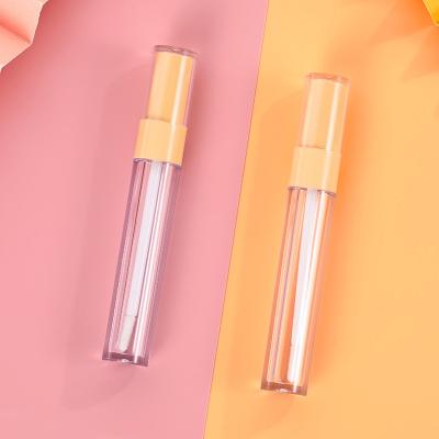 China Simple Advanced Round Pipe Lip Gloss Tubes 6ml Containers 92*20mm for sale