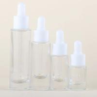 China SGS Slender Essence Solution Glass Bottle 5ml 10ml 30ml Transparent for sale