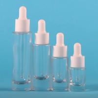 China SGS Slender Essence Solution Glass Bottle 5ml 10ml 30ml Transparent for sale