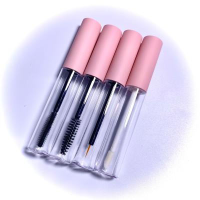 China 8 - 10ml Matte Pink Plastic Mascara Tube Makeup Package Eyeliner Liquid for sale