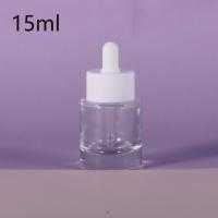 China Spot 15ml Fat Round Bottle 30ml Transparent Shoulder 40ml Glass Essential Oil for sale