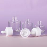 China Spot 15ml Fat Round Bottle 30ml Transparent Shoulder 40ml Glass Essential Oil for sale
