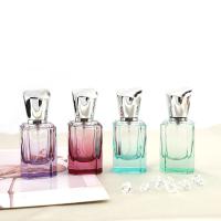 China Square Perfume Bottle 30ml Color Sprayed Glass Transparent 1000 Pcs for sale