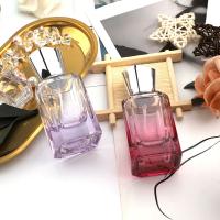 China Square Perfume Bottle 30ml Color Sprayed Glass Transparent 1000 Pcs for sale