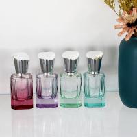 China Square Perfume Bottle 30ml Color Sprayed Glass Transparent 1000 Pcs for sale