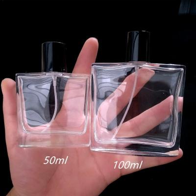 China 50ml 100ml Glass Perfume Spray Bottle With Your Logo refillable perfume bottle for sale