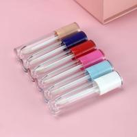 China 6ml Empty Lip Gloss Tube Transparent White Lipgloss Plastic for sale