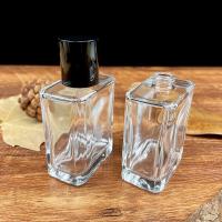 China Refillable Perfume Spray Bottle Glass Clear 50ml 30ml for sale