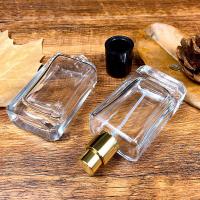 China Refillable Perfume Spray Bottle Glass Clear 50ml 30ml for sale