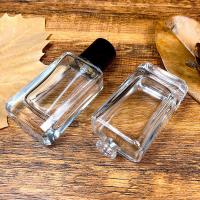 China Refillable Perfume Spray Bottle Glass Clear 50ml 30ml for sale