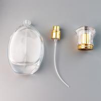 China Glass Oval Perfume Spray Atomizer Bottle 50ml Transparent for sale