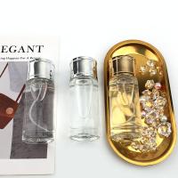 China 50Ml Perfume Spray Bottle Transparent Straight Round Glass 5000 Pcs for sale