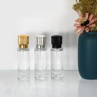 China Glass 30ml Perfume Spray Empty Bottle Refillable Rectangle Clear for sale
