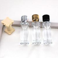 China Glass 30ml Perfume Spray Empty Bottle Refillable Rectangle Clear for sale