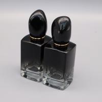China 50ML Perfume Gradually Black Spray Bottle Square Shape Rectangle for sale