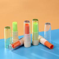 China Cylinder Colorful PP Empty Mini Lip Balm Tubes Screen Printing 5g for sale