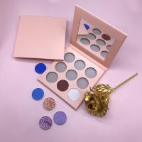 China OEM Private Label Empty Eyeshadow Palette With Mirror 12 15 Colors for sale