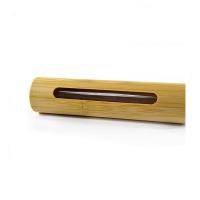 China Wood Color Engraved Bamboo Engraved Empty Lip Gloss Tubes 5ml 6ml 7ml for sale