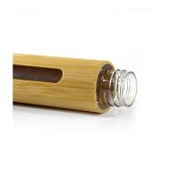 China Wood Color Engraved Bamboo Engraved Empty Lip Gloss Tubes 5ml 6ml 7ml for sale