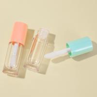 China 6.5ml Empty Lip Gloss Tube custom logo lipgloss containers with big brush for sale