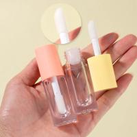 China 6.5ml Empty Lip Gloss Tube custom logo lipgloss containers with big brush for sale
