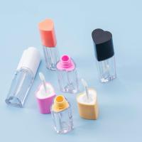 China Wholesale Luxury Empty Lip Gloss Tube Customizable Heart Shape Cap for sale