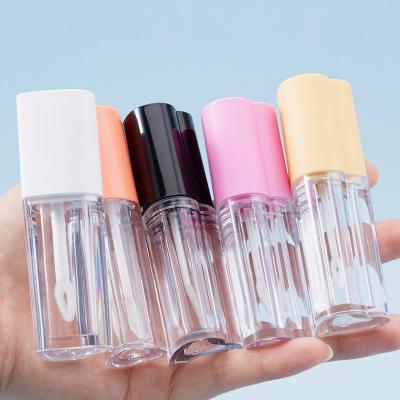 China Wholesale Luxury Empty Lip Gloss Tube Customizable Heart Shape Cap for sale