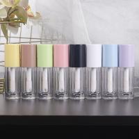 China Custom Logo 6ml Empty Lip Gloss Tube Private Label With Big Wand for sale