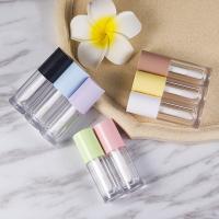 China Custom Logo 6ml Empty Lip Gloss Tube Private Label With Big Wand for sale