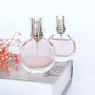 China 25ml 30ml 50ml Empty Flint Glass Flat Refillable Perfume Bottles perfume spray bottle for sale
