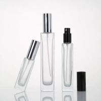 China Spray Atomizer Black Clear Square Glass Perfume Spray Bottle 30ml 50ml 100ml for sale