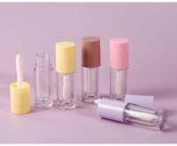 China 6ml Transparent Empty Lip Gloss Tube Lip 10PCS With Big Wand for sale