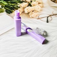 China Wholesale Square Purple OEM Empty Lip Gloss Tube With Brush Paint Spraying for sale