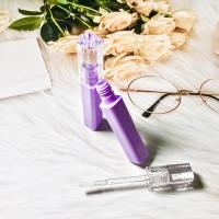 China Wholesale Square Purple OEM Empty Lip Gloss Tube With Brush Paint Spraying for sale