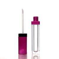 China Frosted Clear Wand Empty Lip Gloss Tubes With Mirror 5g 10g 15g for sale